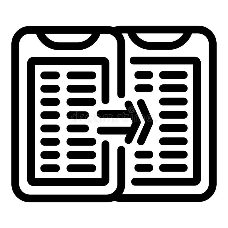 Transfer Beta Version Icon Outline Vector. Preview Release Test Stock ...