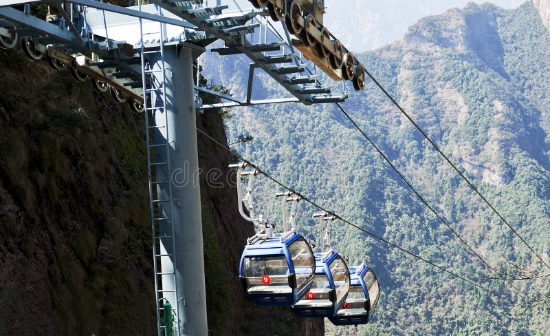 With the Transfer of the Cable Car Stock Image - Image of gears, iron ...