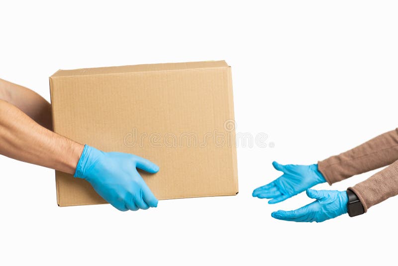 Cardboard box parcels stock photo. Image of packer, deliver - 8554366