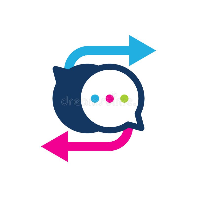 Transfer Chat Logo Icon Design Stock Vector - Illustration of internet ...