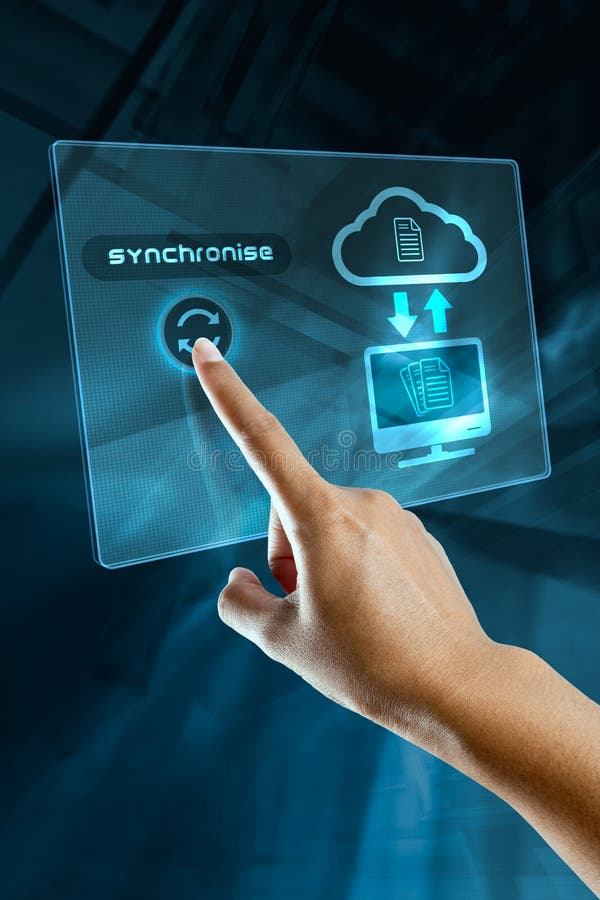 Transfer Data on a Digital Screen Stock Photo - Image of network ...