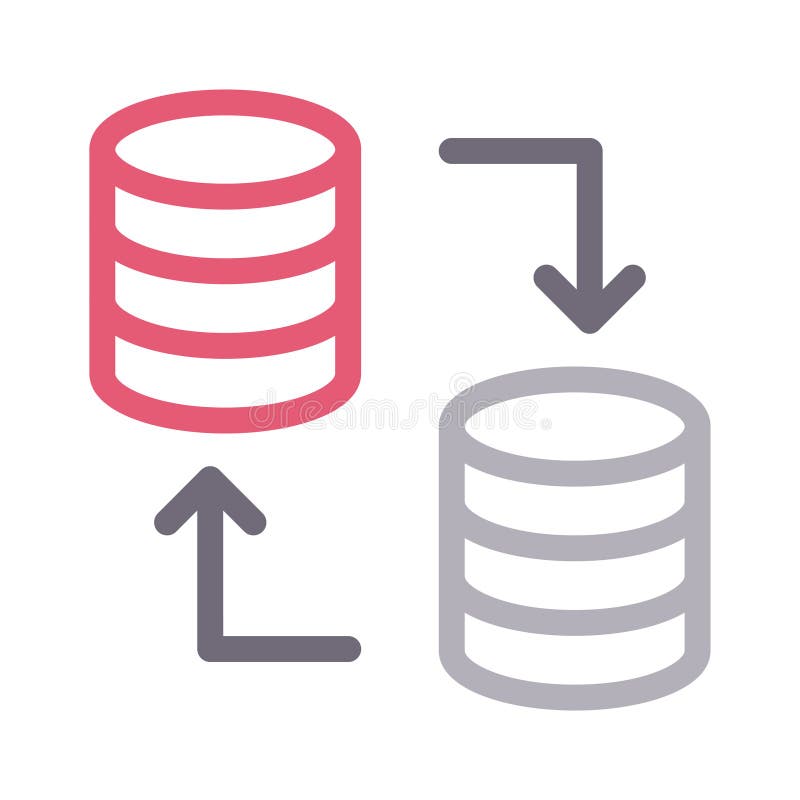 Transfer Database Logo Icon Design Stock Vector - Illustration of ...