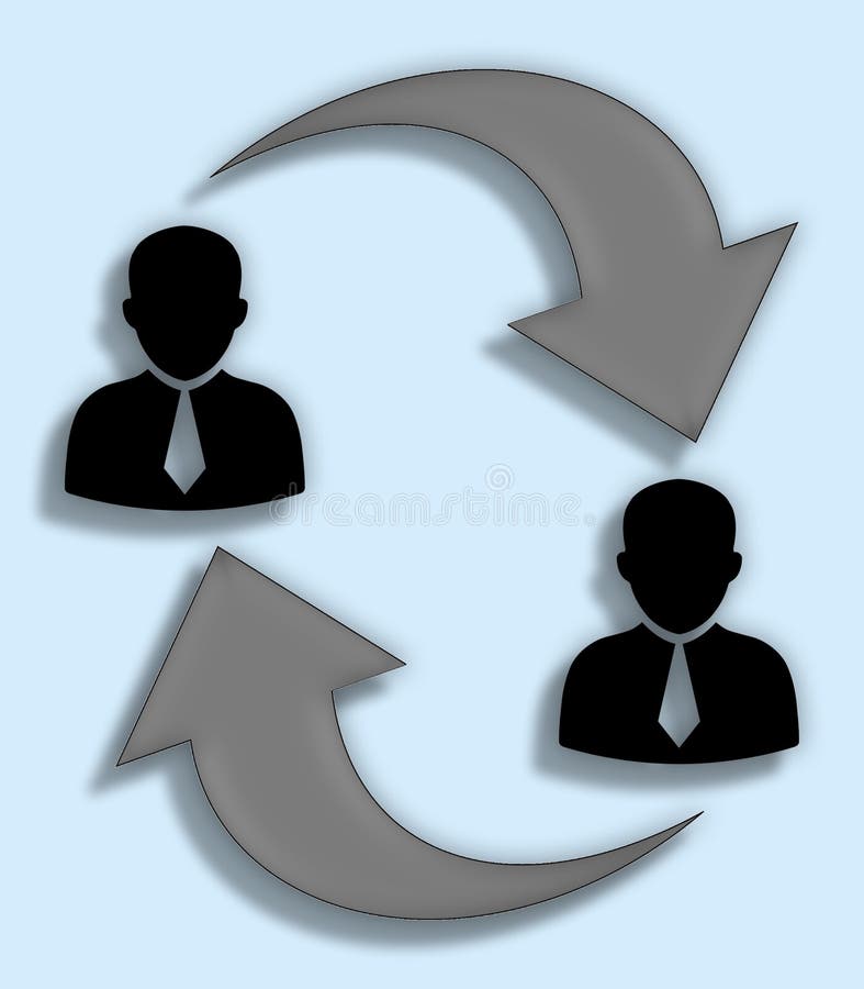 Transfer Exchange User Icon Stock Illustration - Illustration of ...