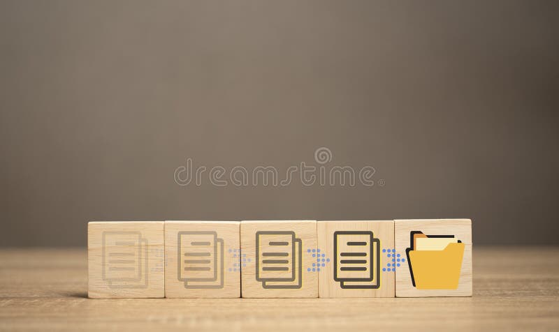 Transfer File Concept. Icon Data Transfer between File To Keep in the ...