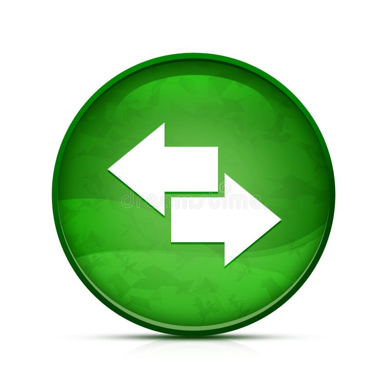 Transfer Icon on Classy Splash Green Round Button Illustration Stock ...