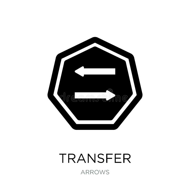 Transfer Icon in Trendy Design Style. Transfer Icon Isolated on White ...