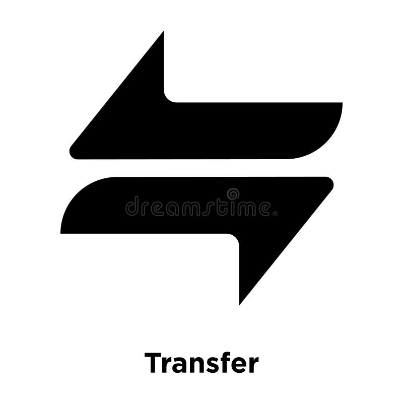 Transfer Icon Vector Isolated on White Background, Logo Concept Stock ...