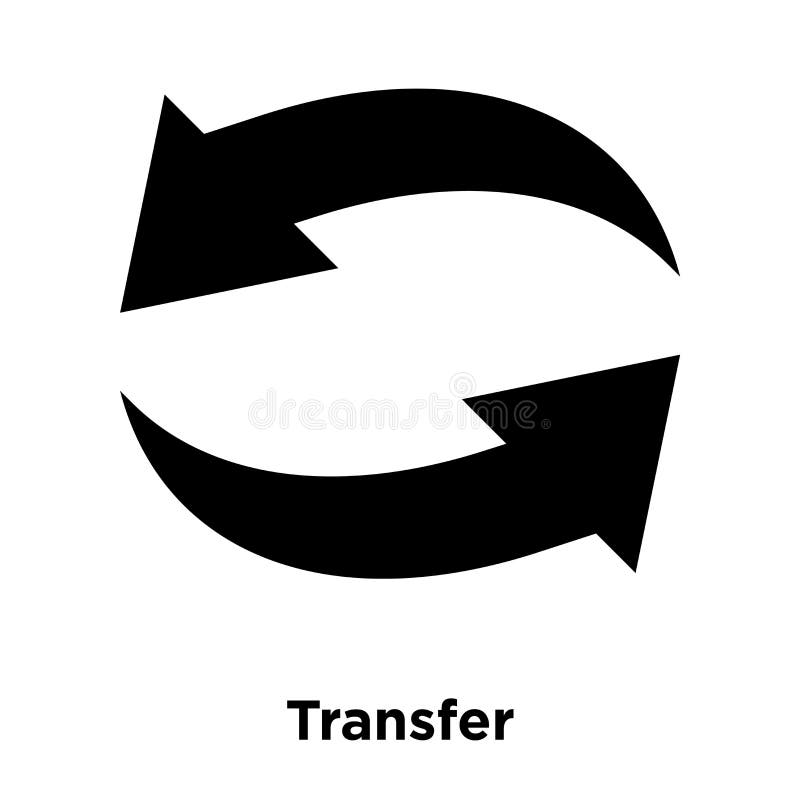 Transfer Icon Vector Isolated on White Background, Logo Concept Stock ... Transfer Icon Vector Isolated on White Background, Logo Concept Stock ...
