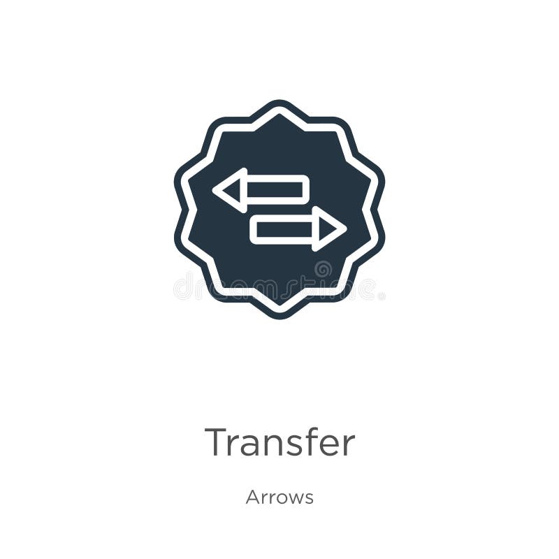 Transfer Icon Vector. Trendy Flat Transfer Icon from Arrows Collection ...