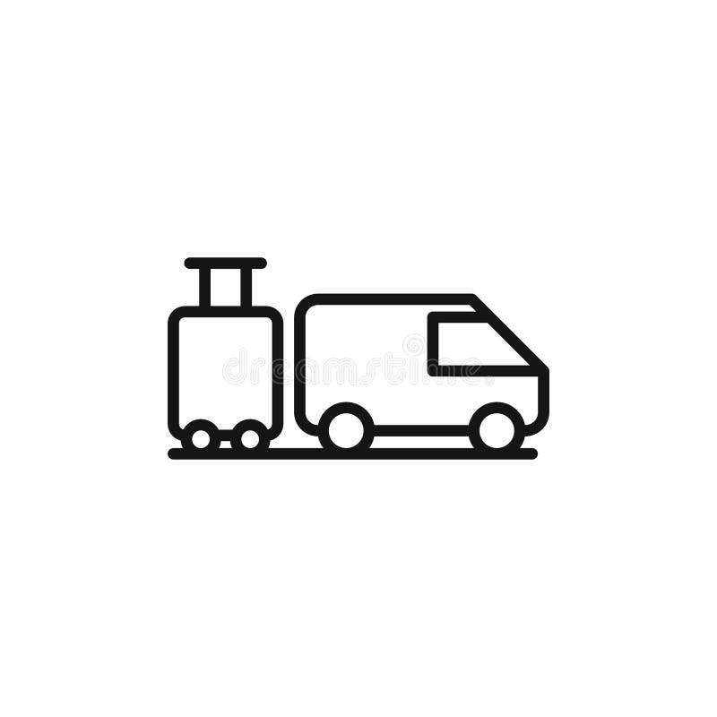 Transfer Logo Sign Vector Outline Stock Vector - Illustration of simple ...