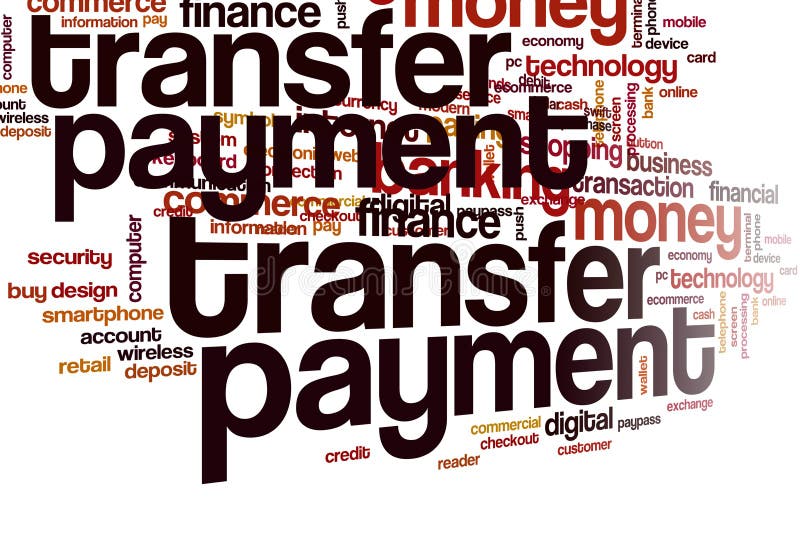 Electronic Transaction Word Cloud Concept on Grey Background Stock ...