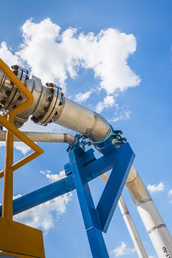 Transfer Pipe Line in Factory Stock Image - Image of mechanic ...