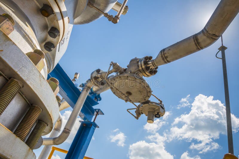 Transfer Pipe Line in Factory Stock Image - Image of mechanic ...