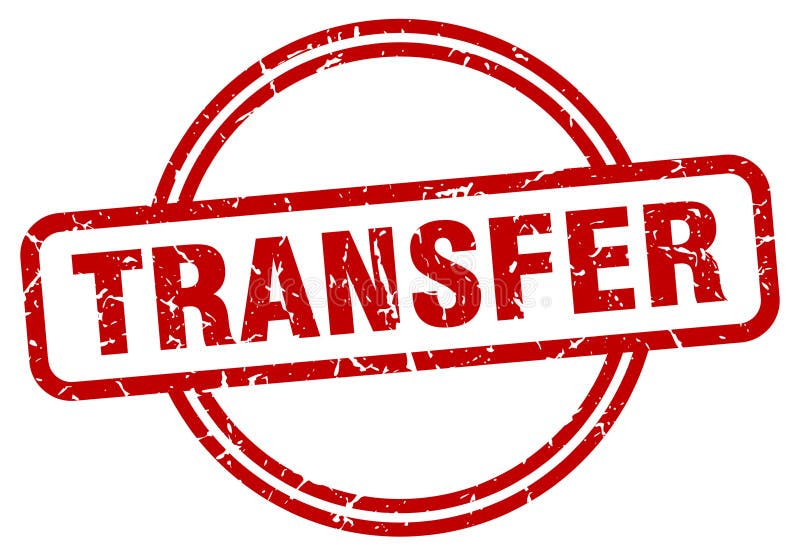 Transfer Stamp. Transfer Round Vintage Grunge Label Stock Vector ...