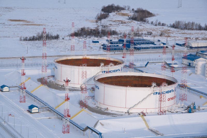 Transfer Station at Oil Pipeline Editorial Photo - Image of trunk ...