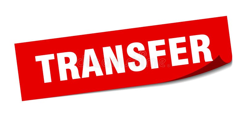 Transfer Sticker. Square Isolated Label Sign. Peeler Stock Vector ...