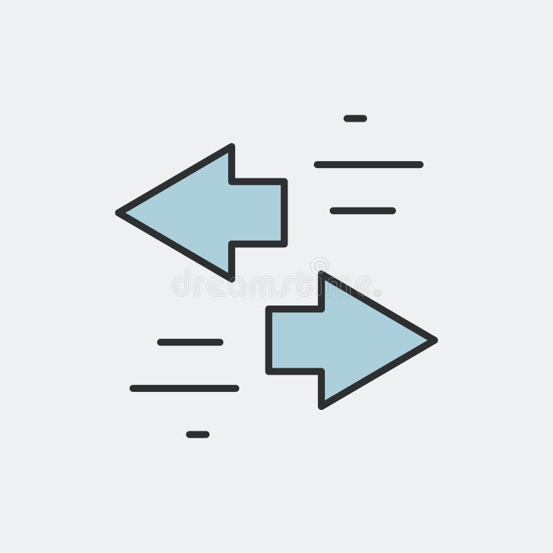 Transfer symbol concept. stock vector. Illustration of symbol - 96340196