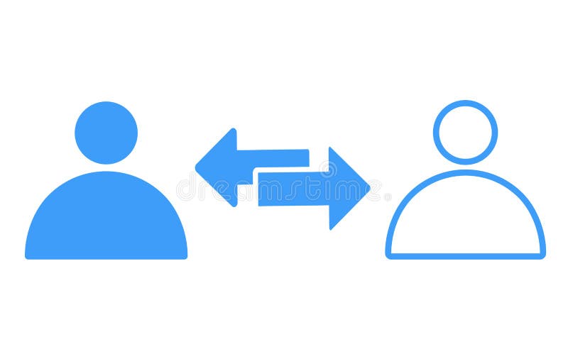 Transfer between User Accounts Icon,Transfer between Users Icon Vector ...