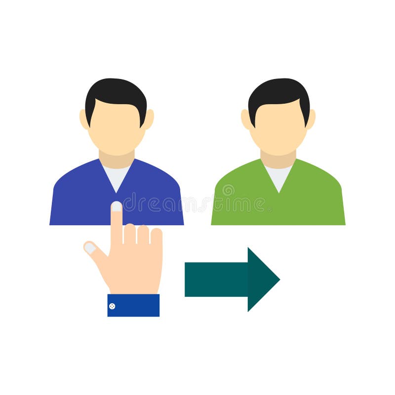 Transfer between User Accounts Vector Icon Symbol Isolated on White ...