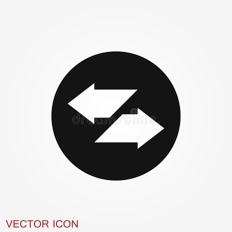 Transfer Vector Icon. Money Symbol Isolated on Background Stock ...