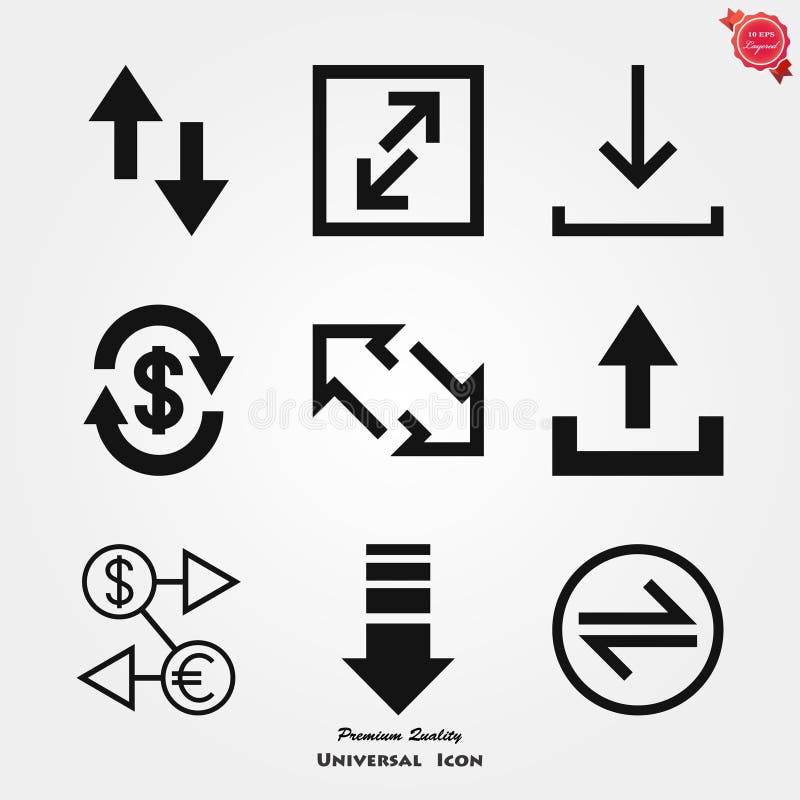 Transfer Vector Icon. Money Symbol Isolated on Background Stock ...