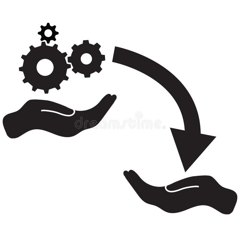 Transferring Skill Icon. Project Management Sign. Flat Style Stock ...