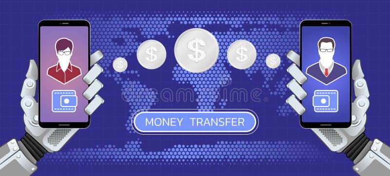 Transfert d'argent global illustration de vecteur. Illustration du ...