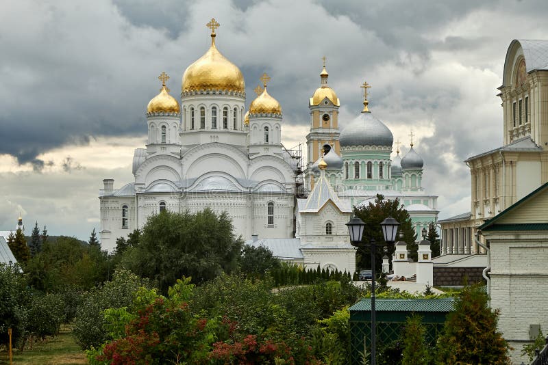 Transfiguration Cathedral in Diveevo Stock Image - Image of tourism ...