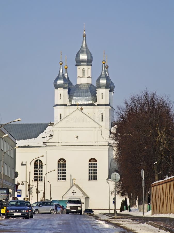 Transfiguration Cathedral in Slonim. Belarus Stock Photo - Image of ...