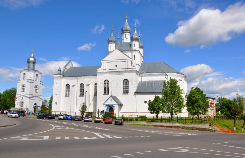 Transfiguration Cathedral in the Town of Slonim. Belarus Editorial ...