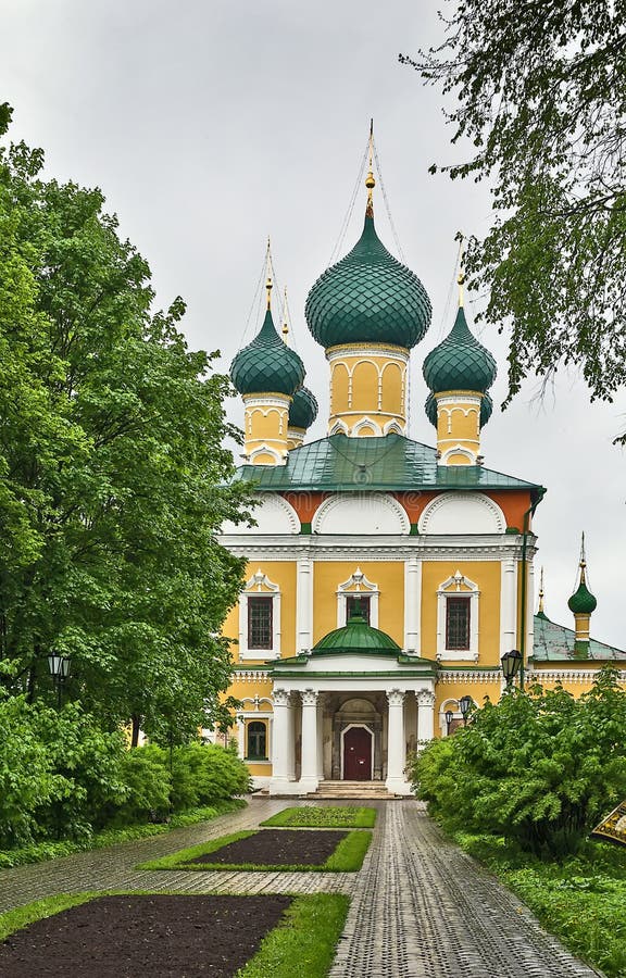 The Transfiguration Cathedral, Uglich Stock Photo - Image of religion ...