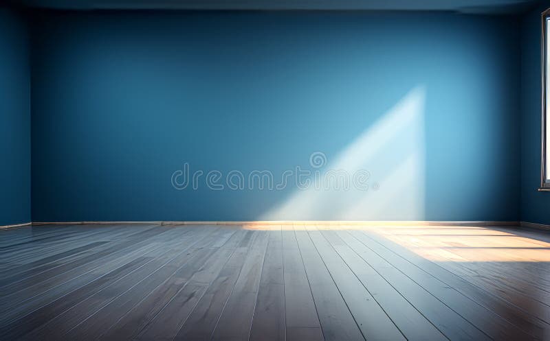 Lost in the Blue: a Hauntingly Beautiful Empty Room Stock Illustration ... Lost in the Blue: a Hauntingly Beautiful Empty Room Stock Illustration ...