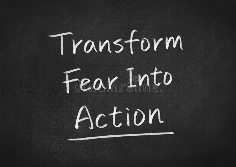 Transform Fear Action Concept Stock Illustrations – 4 Transform Fear ...