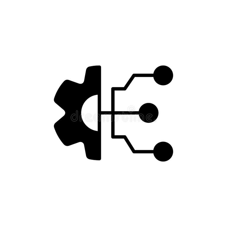 Transform Icon Set. Business Fintech System Vector Symbol. Engineering ...