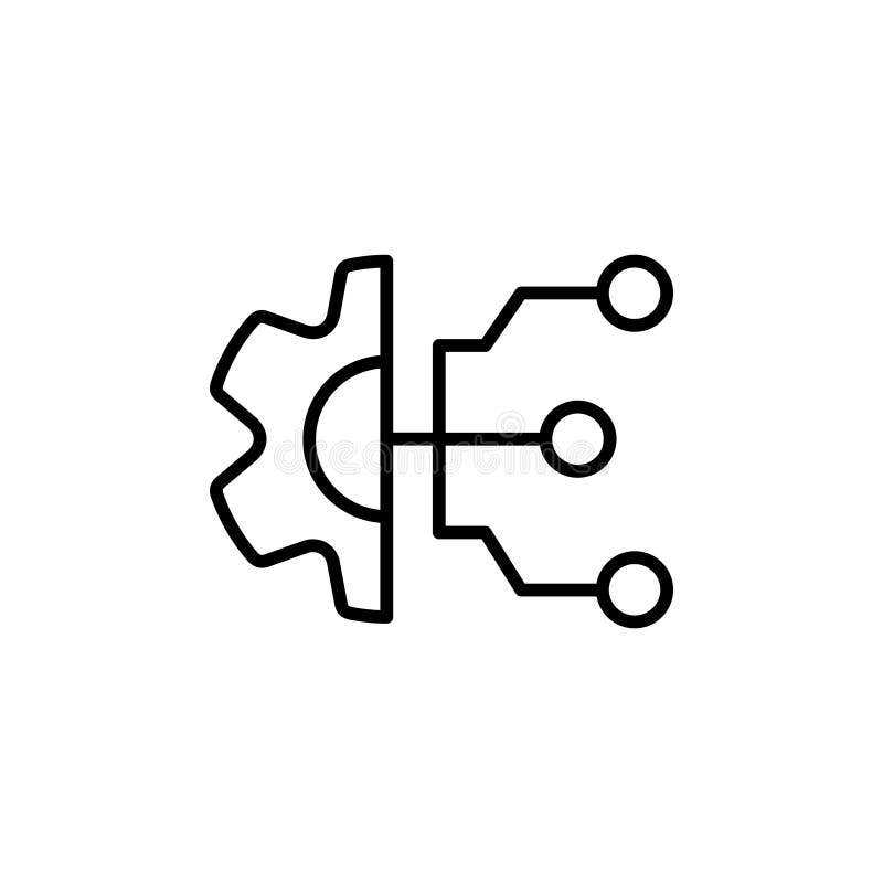 Transform Icon Set. Business Fintech System Vector Symbol. Engineering ...