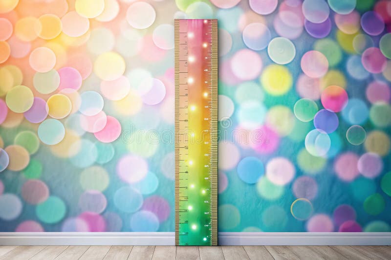 Adorable Printable Kids Growth Chart for a Stylish Wall Decor Bokeh ...