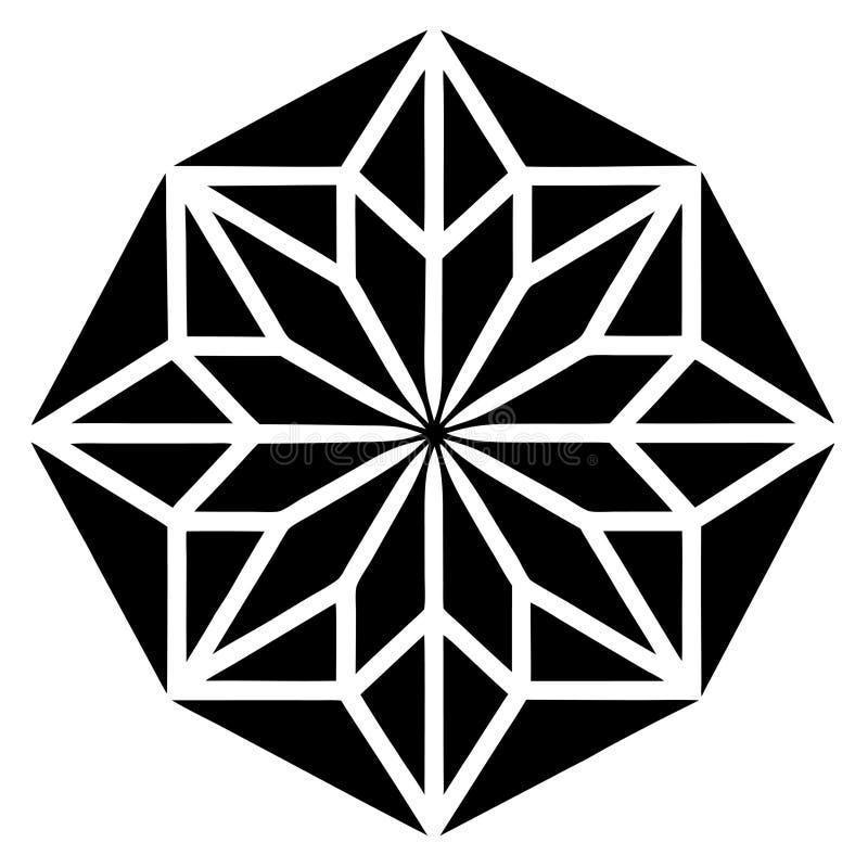 Striking Geometric Silhouette Patterns for Eye-Catching Design Stock ...