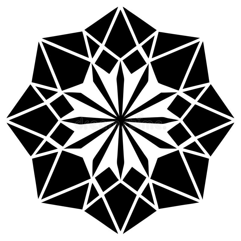 Striking Geometric Silhouette Patterns for Eye-Catching Design Stock ...