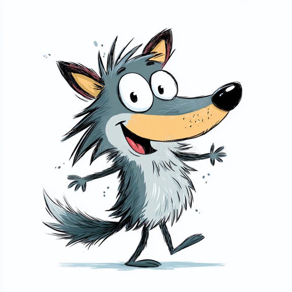 Unleash Your Inner Artist with a Detailed FullBody Silly Wolf Visual ...