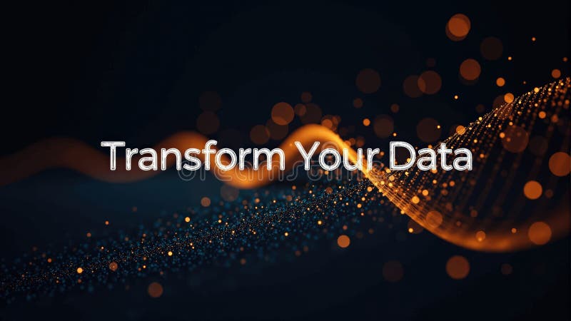 Transform Your Data, Abstract Glowing Effect Stock Image - Image of ...