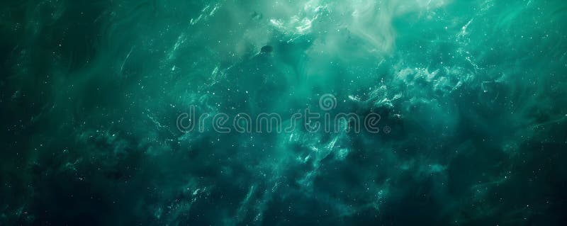 Ethereal Viridian Galaxy: Radiant Web Header Brilliance Stock ...