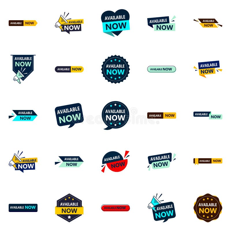 Transform Your Designs with Available Now 25 Vector Banners Pack Stock ...