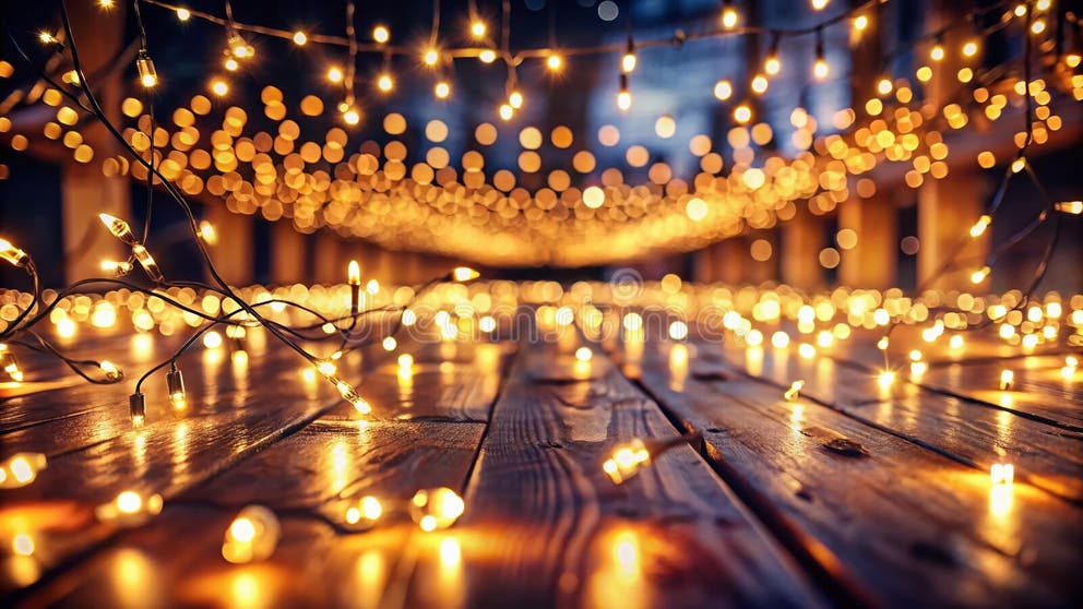 Enchanting Fairy Light Venue Backdrop a Bokehlicious Ambiance for Your Event Photography Stock ...