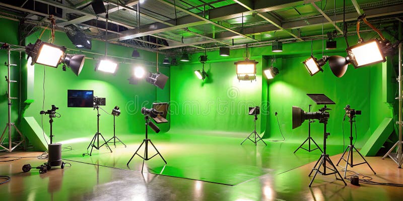 Professional Green Screen Chroma Key Studio Lighting Set for Film Video ...