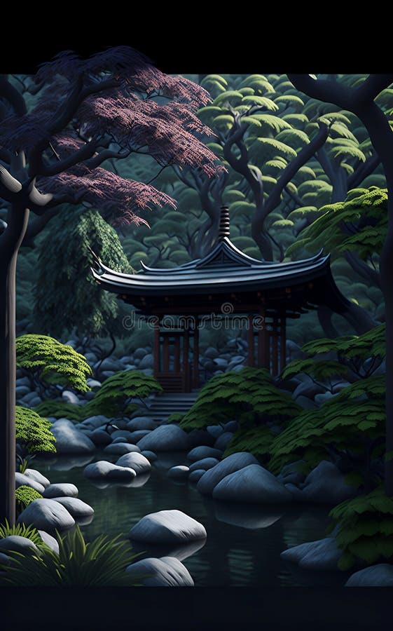 Transform Your Home with a Japanese Garden 3D Effect Realistic ...