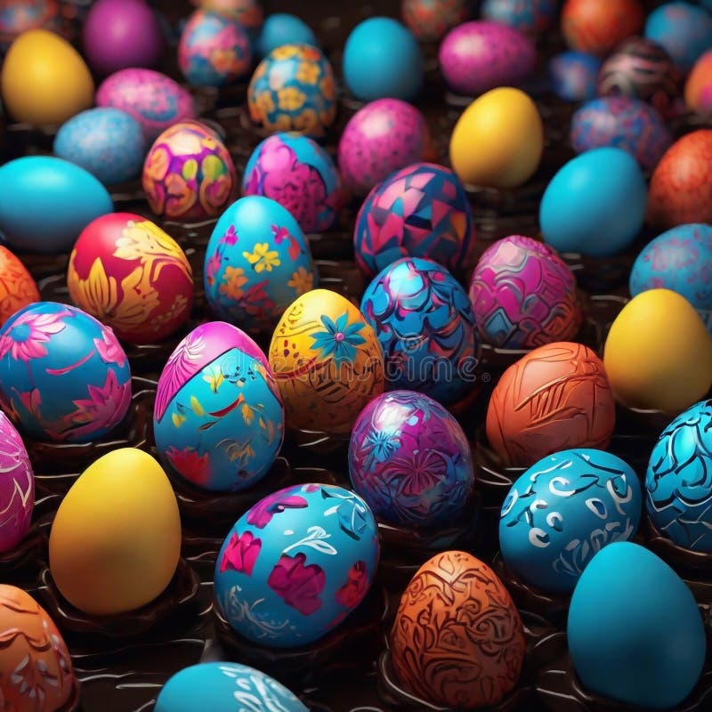 Creates a Diverse Range of Easter Egg Designs, from Traditional To ...