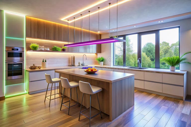 Illuminating the Modern Kitchen Workspace Flexible LED Neon Strip ...