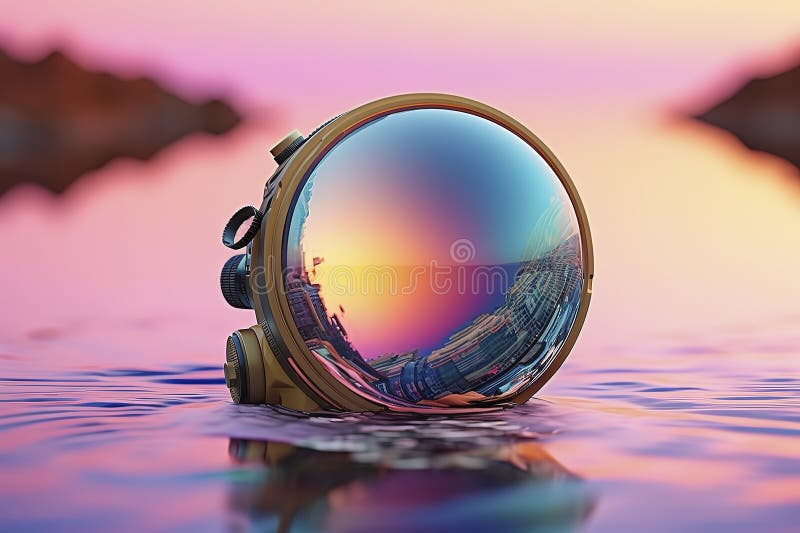 Experience the Future of Photography with AI Camera Artwork. Vibrant ...