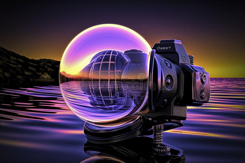 Experience the Future of Photography with AI Camera Artwork. Vibrant ...