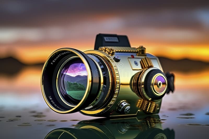 Experience the Future of Photography with AI Camera Artwork. Vibrant ...